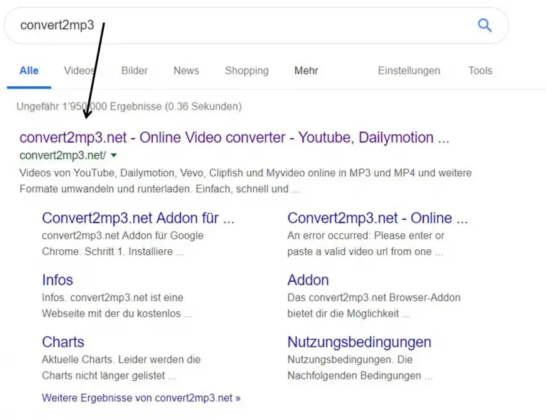 Convert2mp3 | Videos und Musik von Plattformen umwandeln